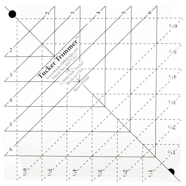 Tucker Trimmer 1 Ruler | WV Quilt Shop