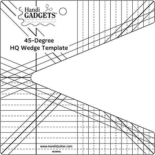 Handi Quilter 45° Wedge Template Ruler | WV Quilt Shop